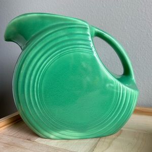 Fiestaware | Dining | Vintage Fiestaware Green Disc Pitcher | Poshmark